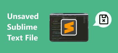 Windows/Mac/Linux에서 저장되지 않은 Sublime Text 파일 복구